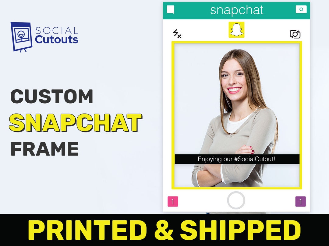 Customized Snapchat Frame Printed Selfie Frame Snapchat - Etsy