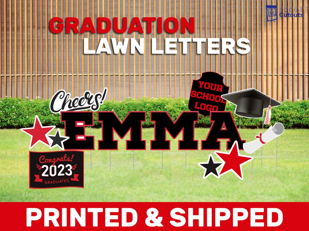 Class of 2023 Lawn Letters Graduation Custom Yard Greetings - Etsy