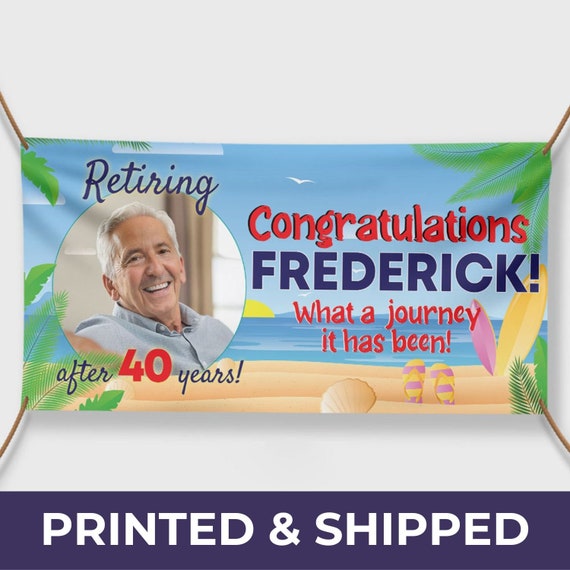 Congratulations Happy Retirement Banner