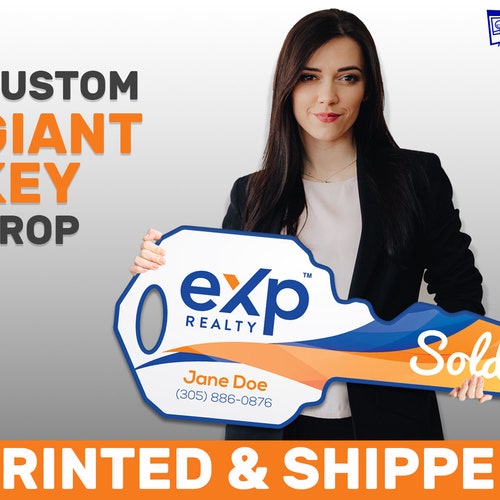 EXP Realty Real Estate Key Prop Printed Closing Key - Etsy