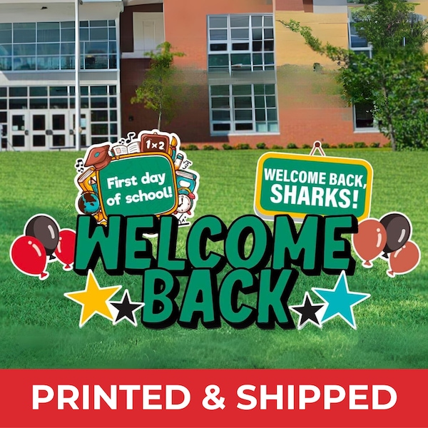 Welcome Back Sign Custom - Etsy