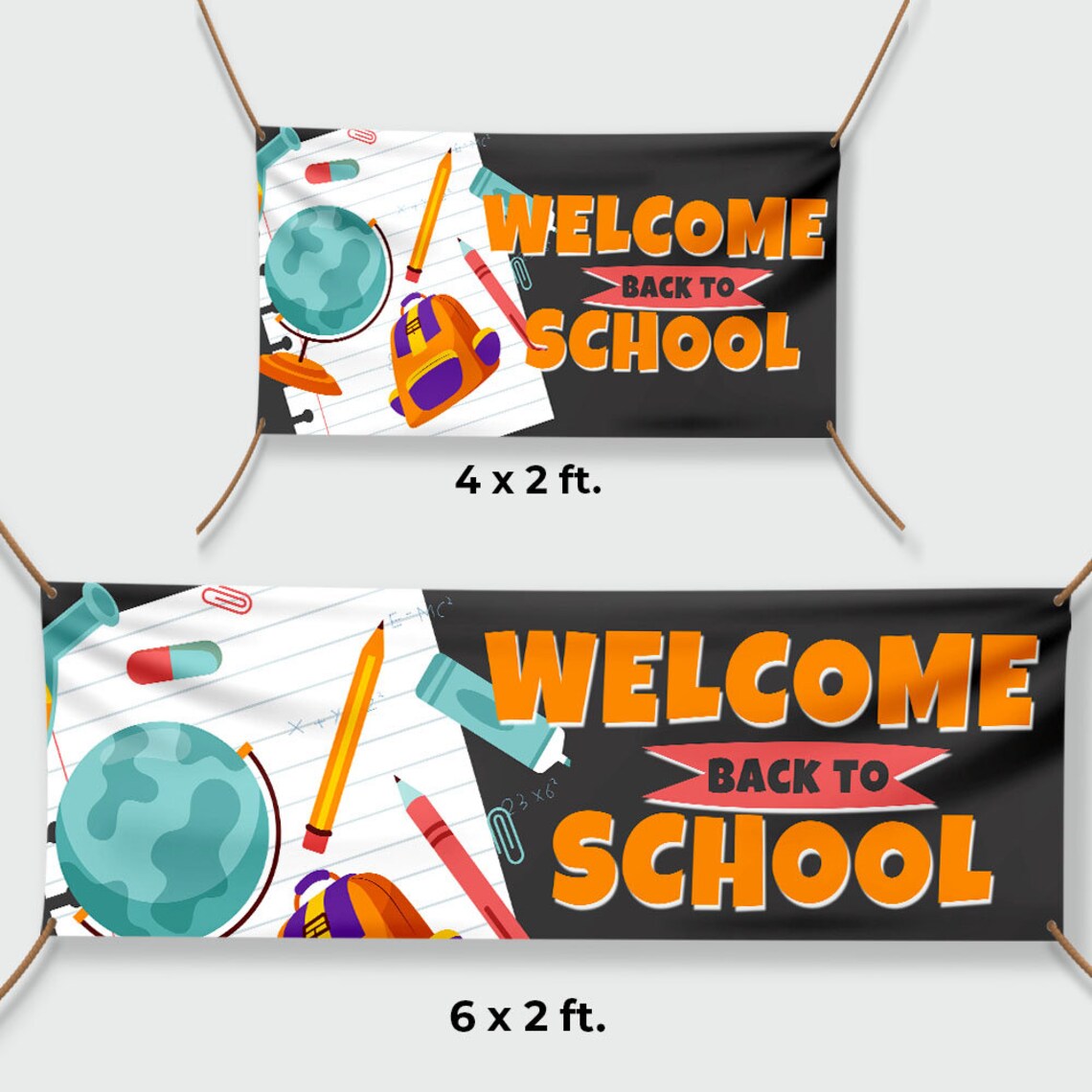 Welcome Back to School Banner Custom Banner Sign Welcome Back | Etsy
