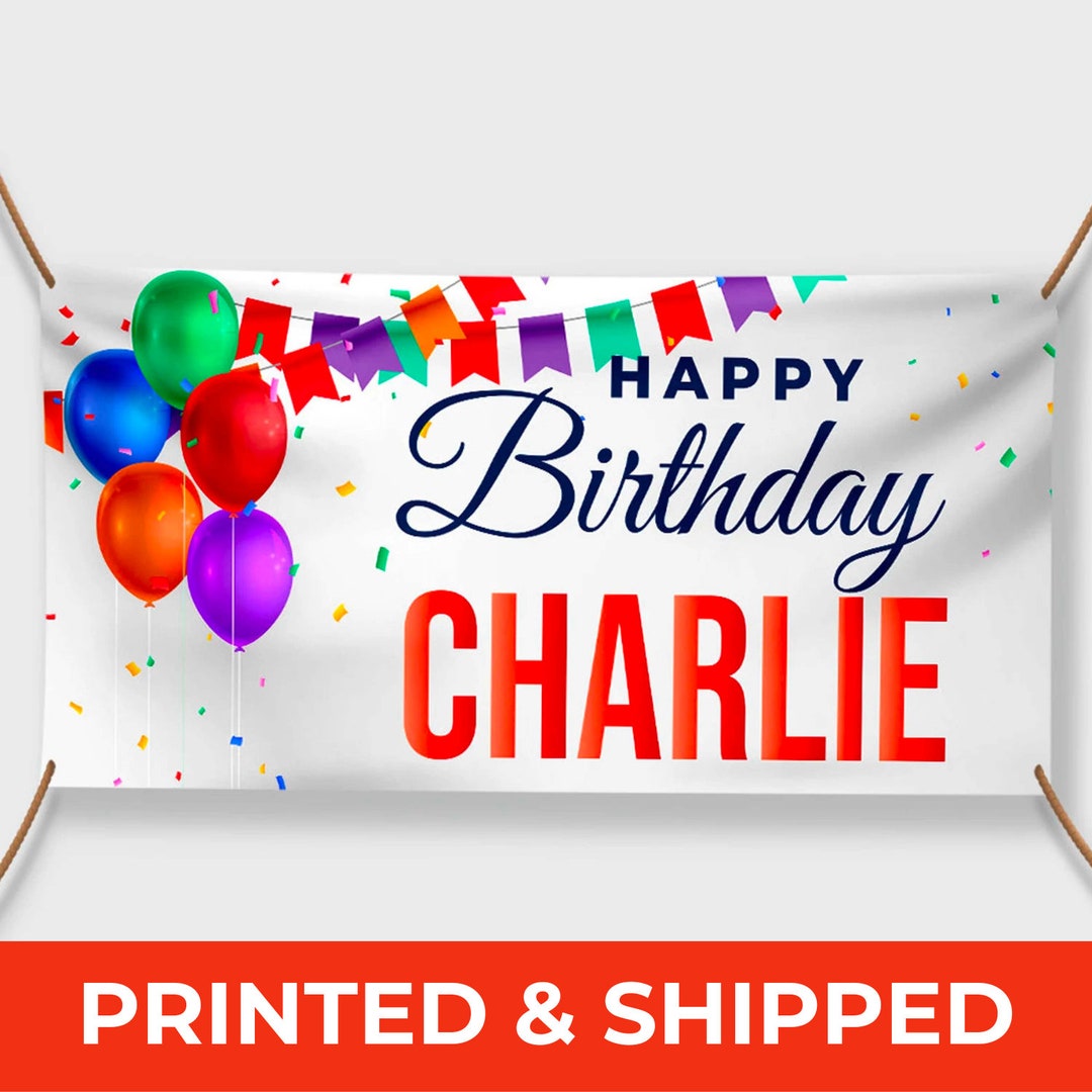 Colorful Birthday Vinyl Banner Printed Banner Birthday Outdoor Banner ...