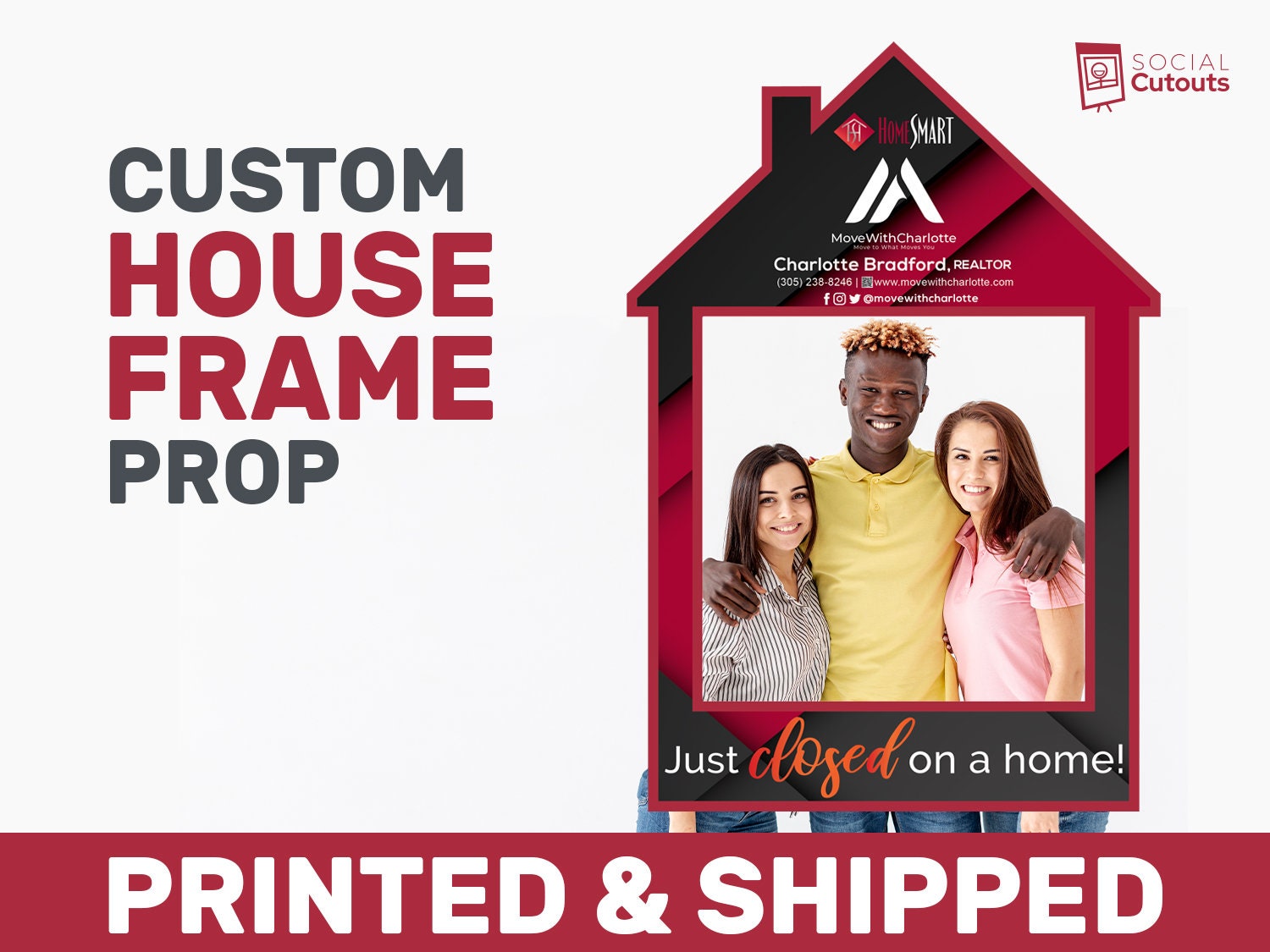 Real Estate Homesmart Just Sold Props Customized Realtor - Etsy