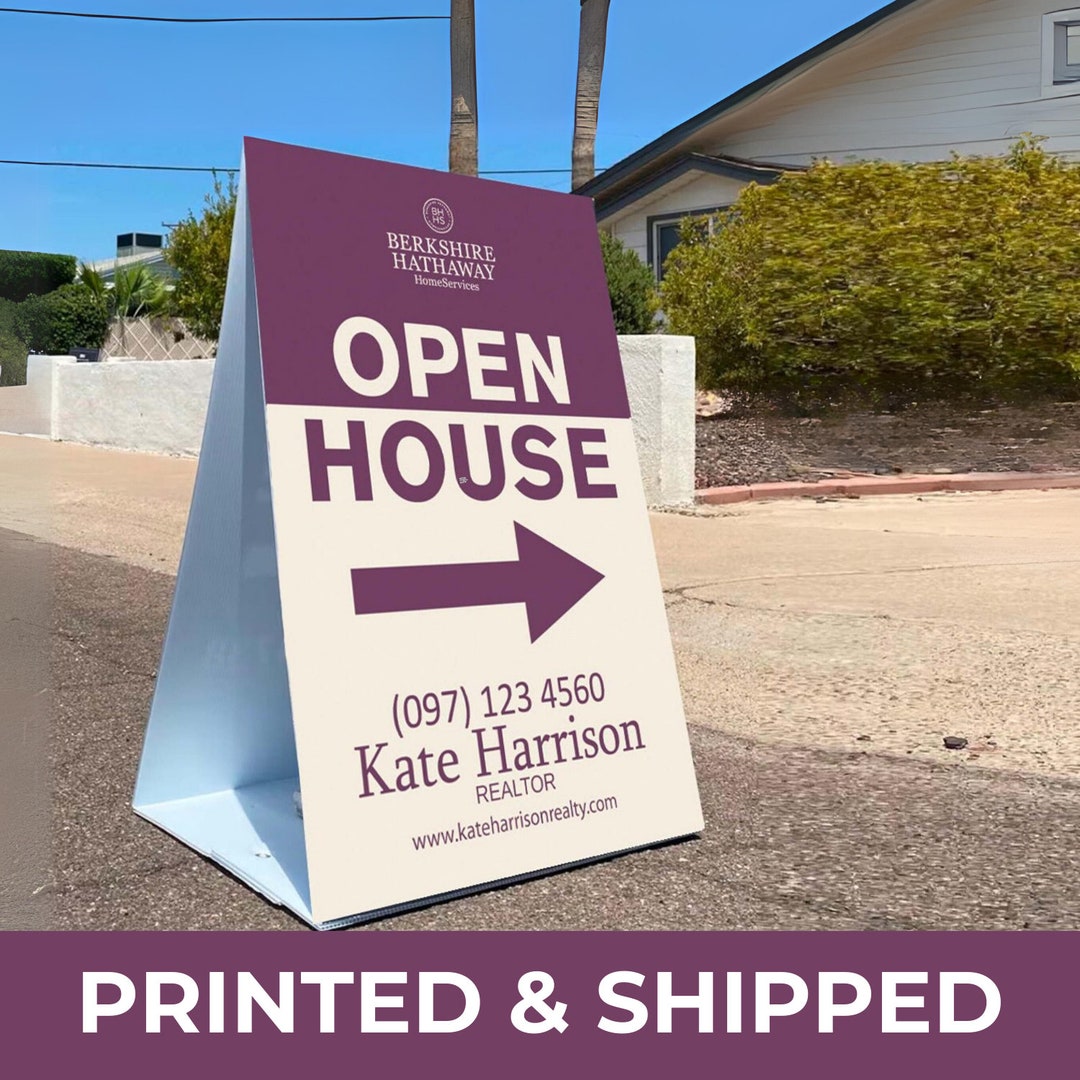 Berkshire Hathaway Real Estate A Frame Props Customized Realtor A-frame ...