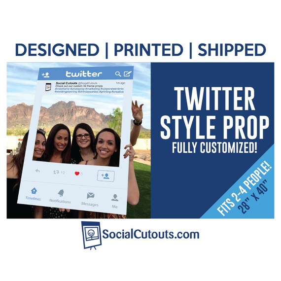 Twitter Frame Printed and Shipped to you. Fully Customized | Etsy