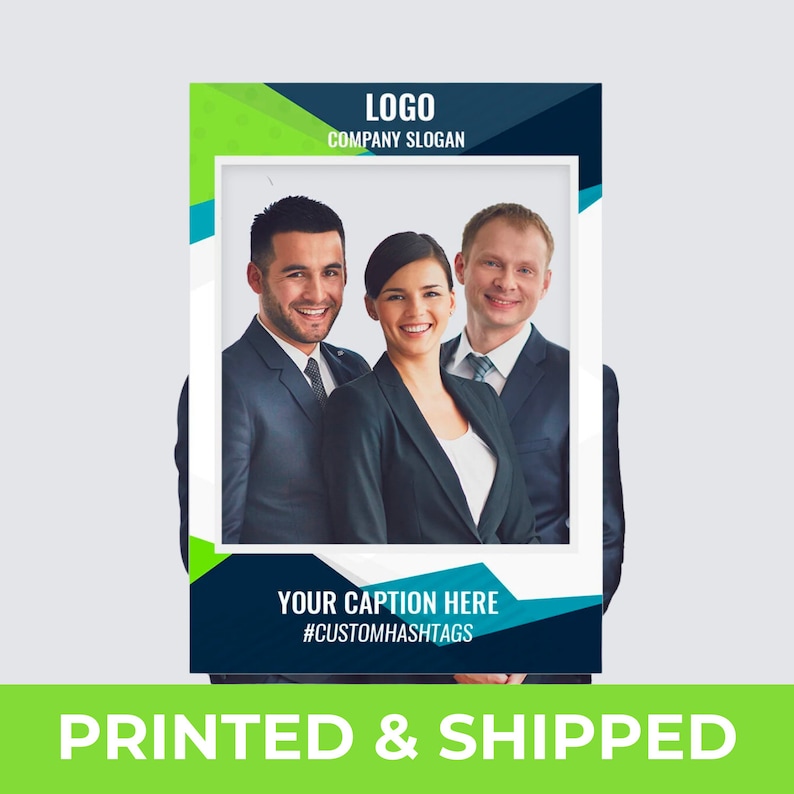 Custom Corporate Photo Prop Frame | Company Logo Selfie Frame - Etsy