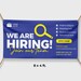 Now Hiring Banner Now Hiring Signage Full Color Design Hiring Signs ...