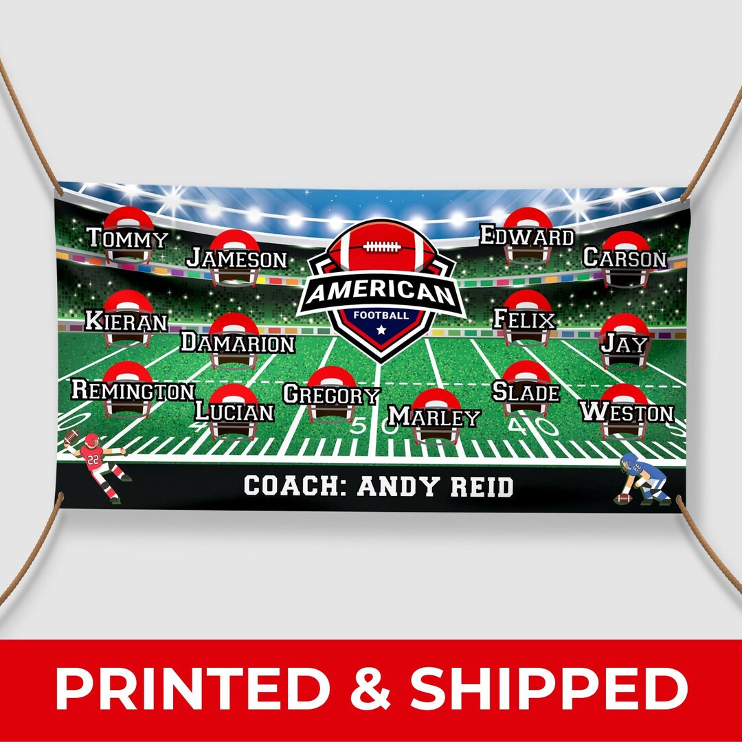 Football Team Banner Sports Team Banner School League Banner Team ...