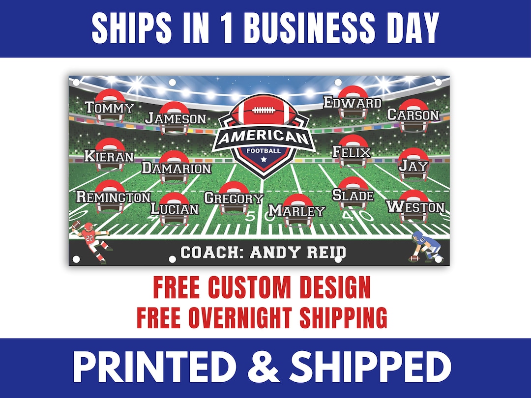 Football Team Banner Sports Team Banner School League Banner Team ...