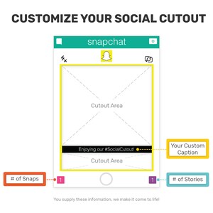Customized Snapchat Frame | Printed Selfie Frame | Snapchat Photo Booth ...