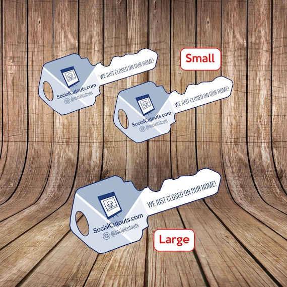 Just Sold House Key Photo Cut Out Testimonial Sign Closing Sign Custom ...