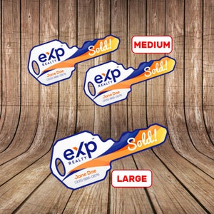 EXP Realty Real Estate Key Prop Printed Closing Key Personalized Giant ...