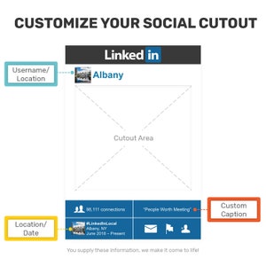 Linkedin Selfie Frame | Job Fair Photo Booth Prop | Conference Props ...