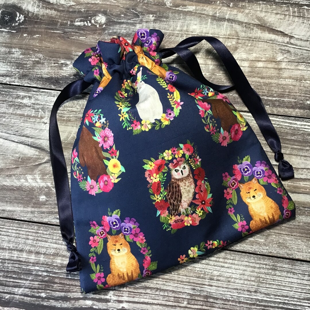 Drawstring Project Bag Summer Forest Portraits - Etsy