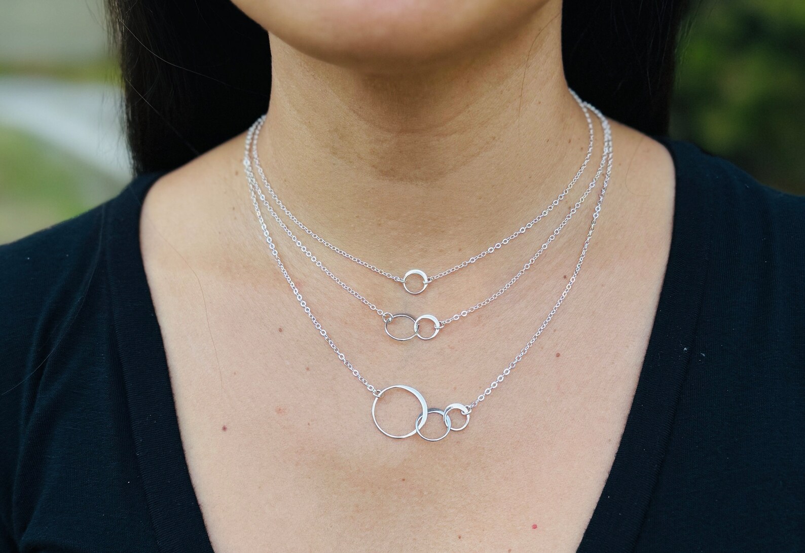 Three Generations Necklace Set Mother Daughter Granddaughter Necklace ...