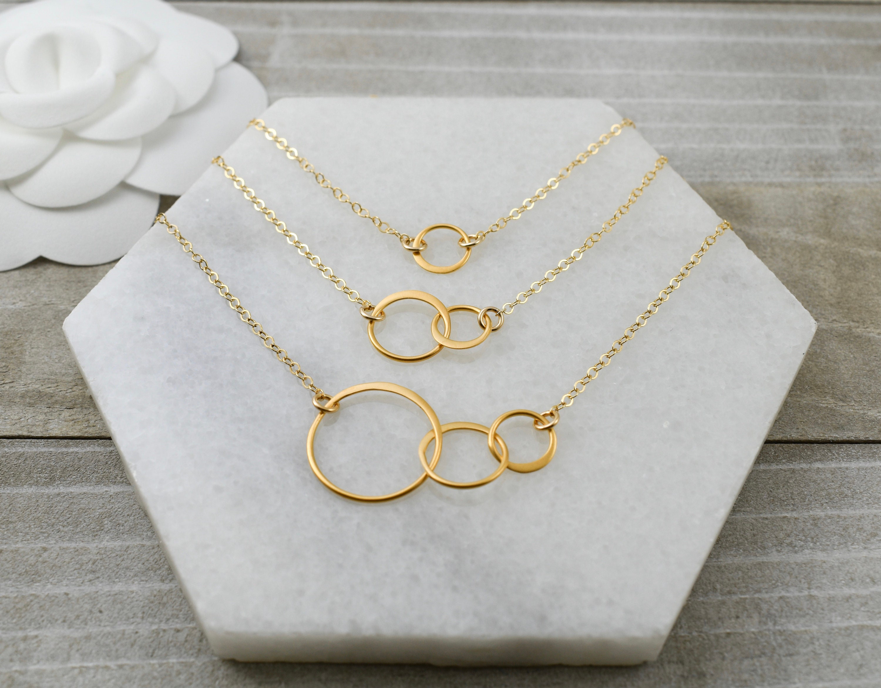 Three Generations Necklace Set Mother Daughter Granddaughter Necklace ...