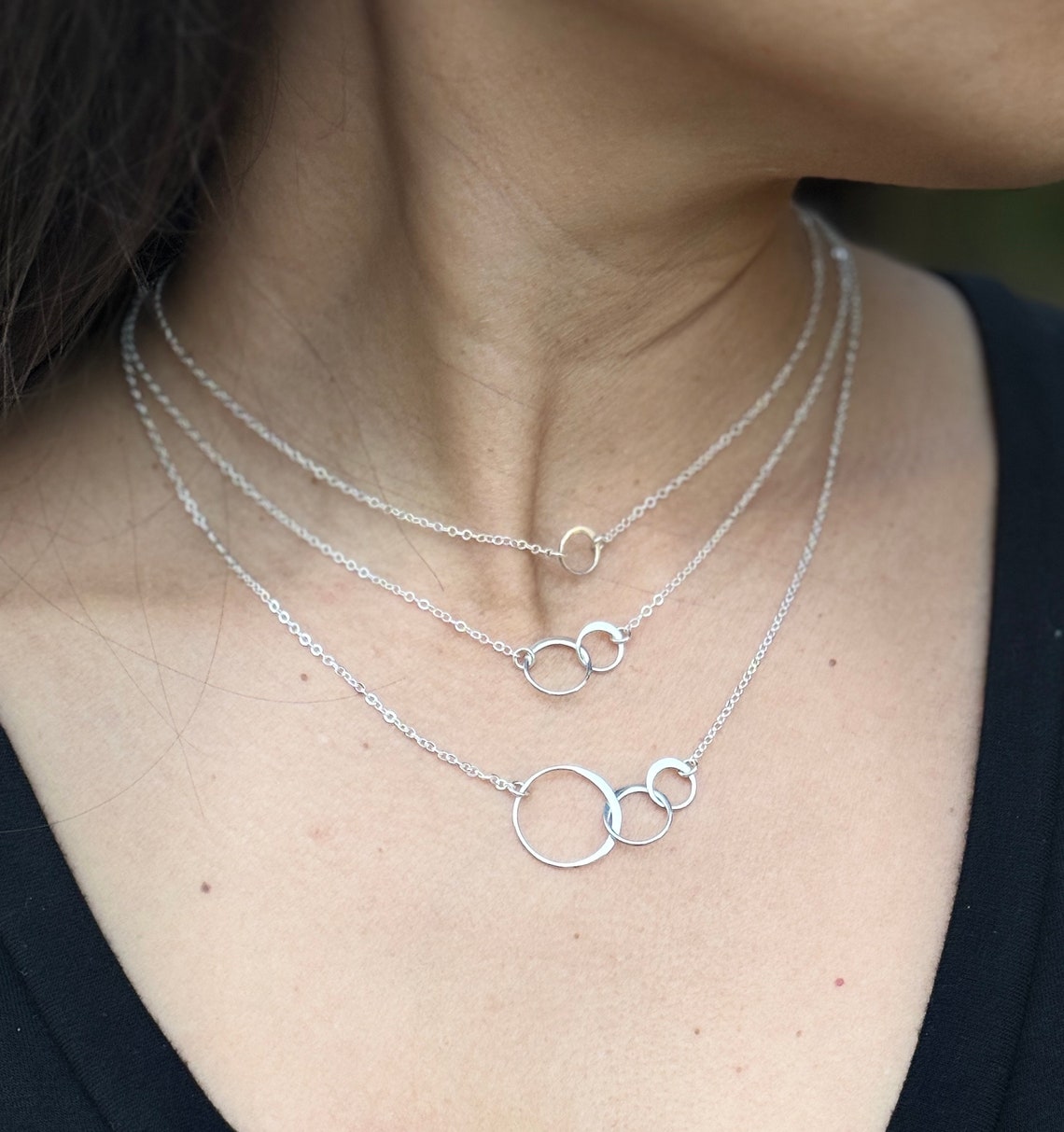 Three Generations Necklace Set Mother Daughter Granddaughter Necklace ...