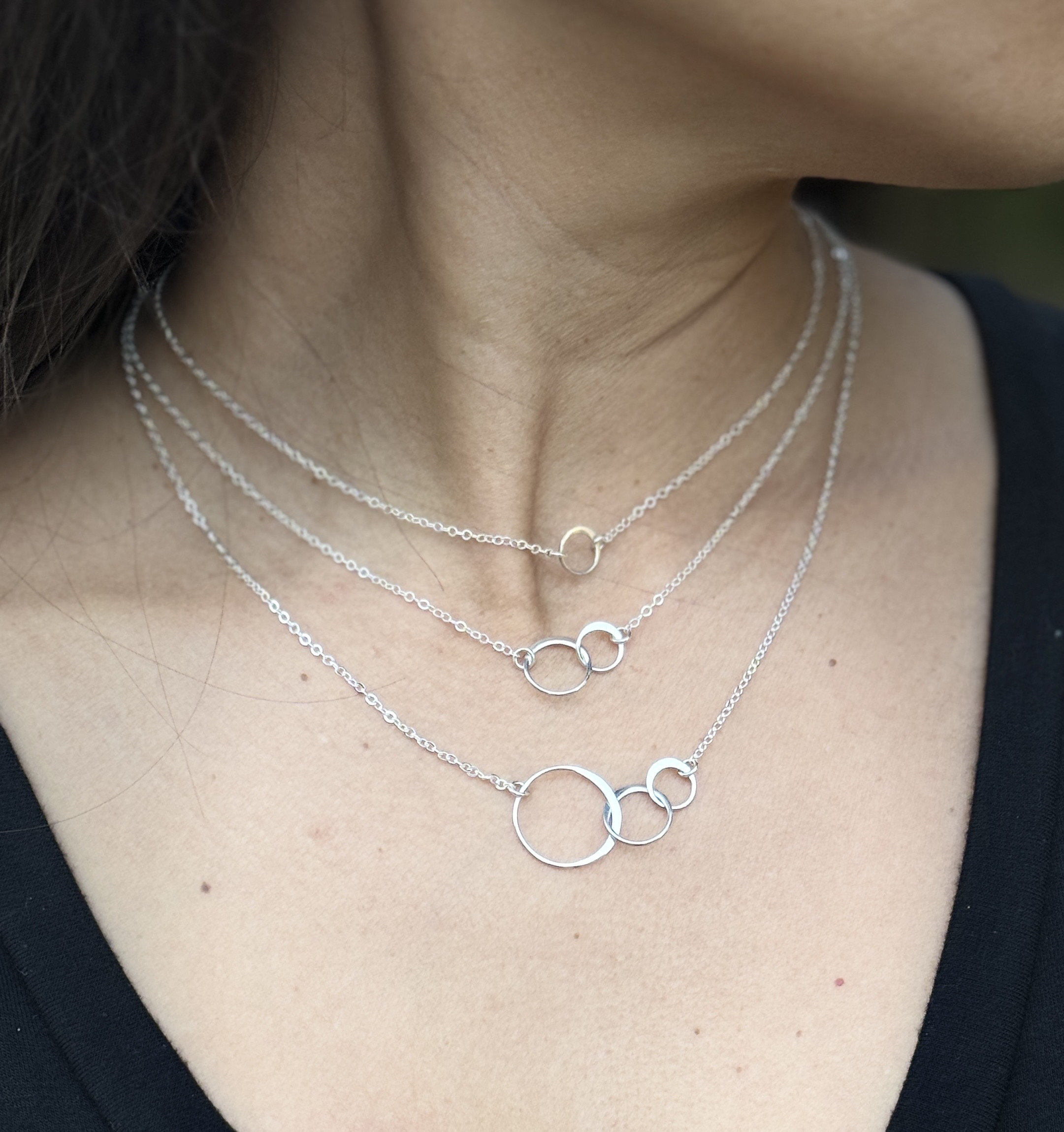 Three Generations Necklace Set Mother Daughter Granddaughter Necklace ...