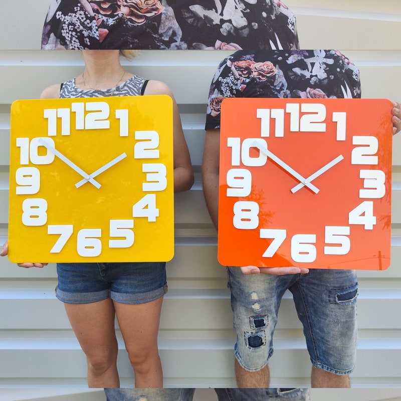 Acrylic Clock - Etsy