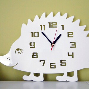 Wall Clock Hedgehog, Children Clock, Gift, Funny Clock, Children Room ...