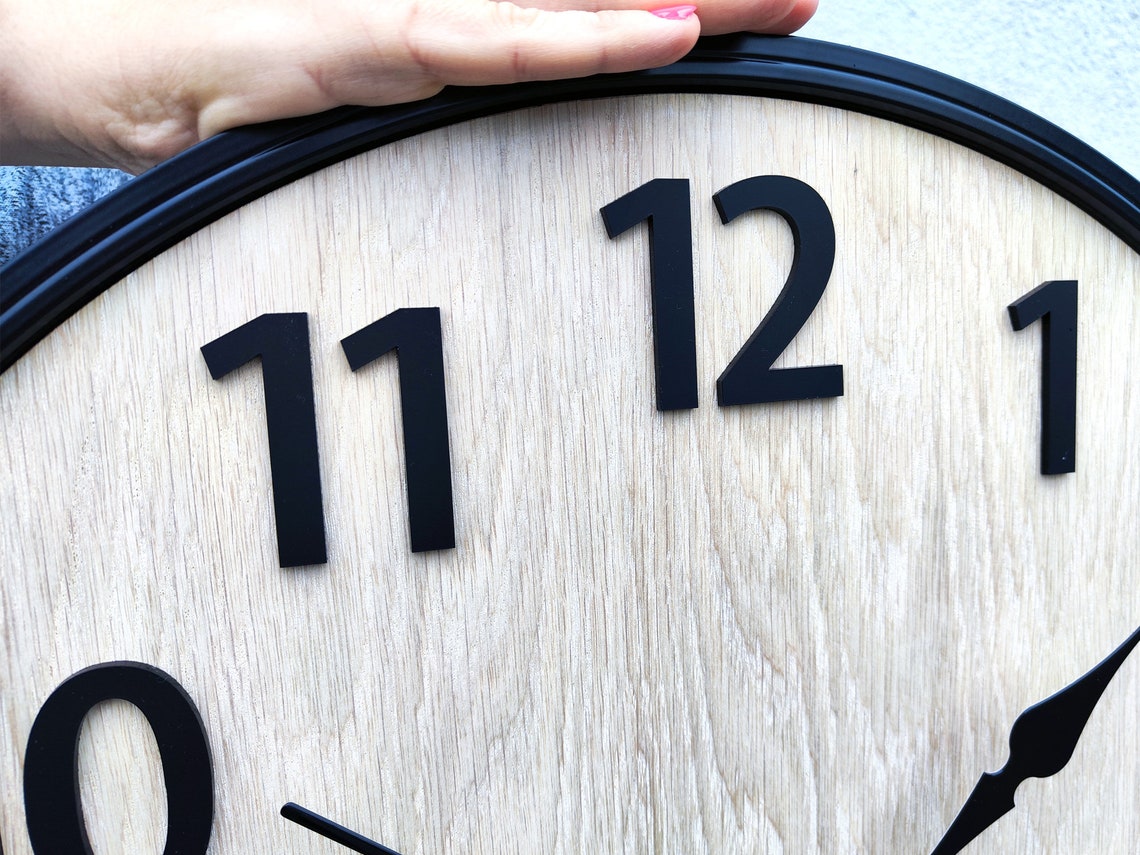 Metal Loft Clock, Farmhouse White Wall Clock , Bike Clock, Large Clock ...
