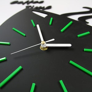 Wall Clock SATIN CUP GREEN Modern Clock Modern Wall Clock Unique Wall ...
