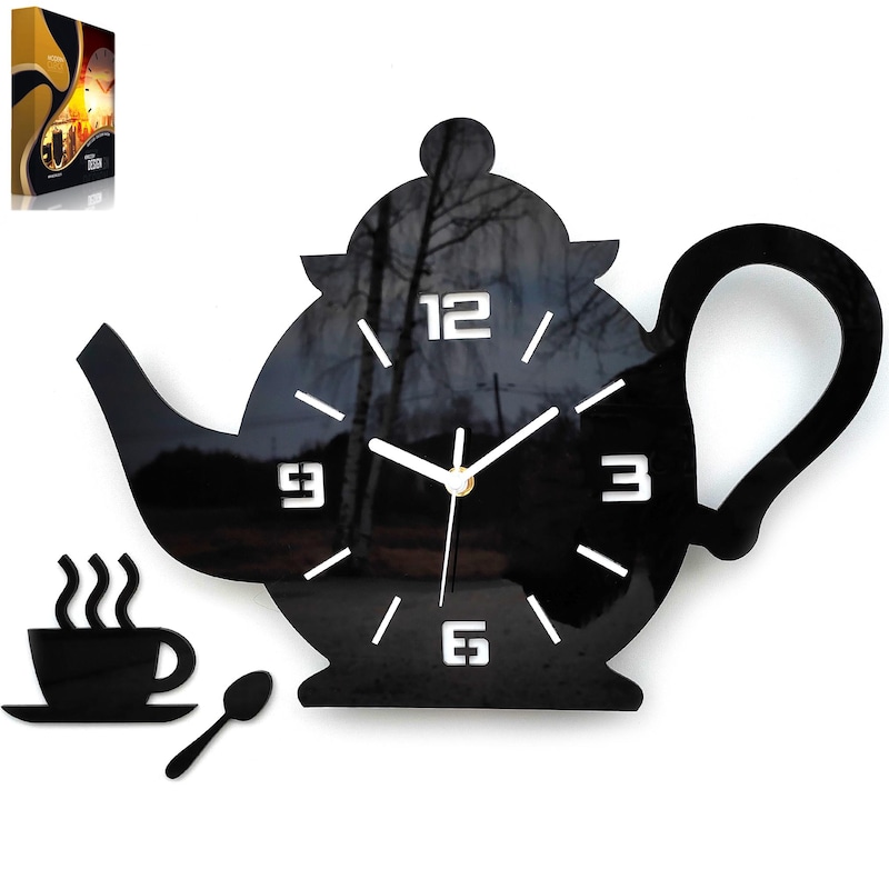 Teapot Wall Clock - Etsy