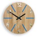 Wood Clock, Large Wall Clock, Wall Clock, Aksel Blue, Gift, Wall Decor ...