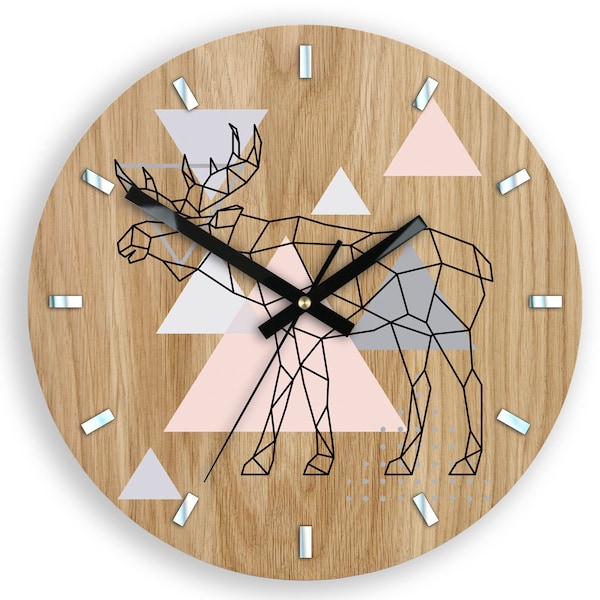 Large Moose Wall Clock - Etsy