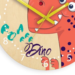 Children Wall Clock - Dragon, Wooden Clock, Gift, Kids Clock, Boy Clock ...