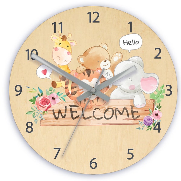 Children Wall Clock - Etsy