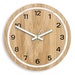 Large Wall Clock, Karl Wood Wall Clock With Black Numbers, Oak Clock 33 ...