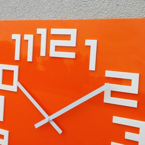 Large Wall Clock 23.23gift Wall Decoration Clocks Orange Wall Clock - Etsy