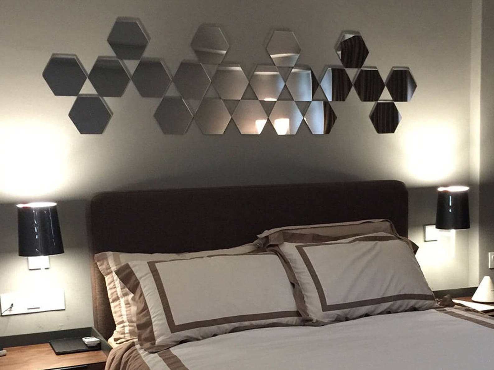 Hexagon Shape Mirror Wall Decal Wall Sticker 8pcs - Etsy