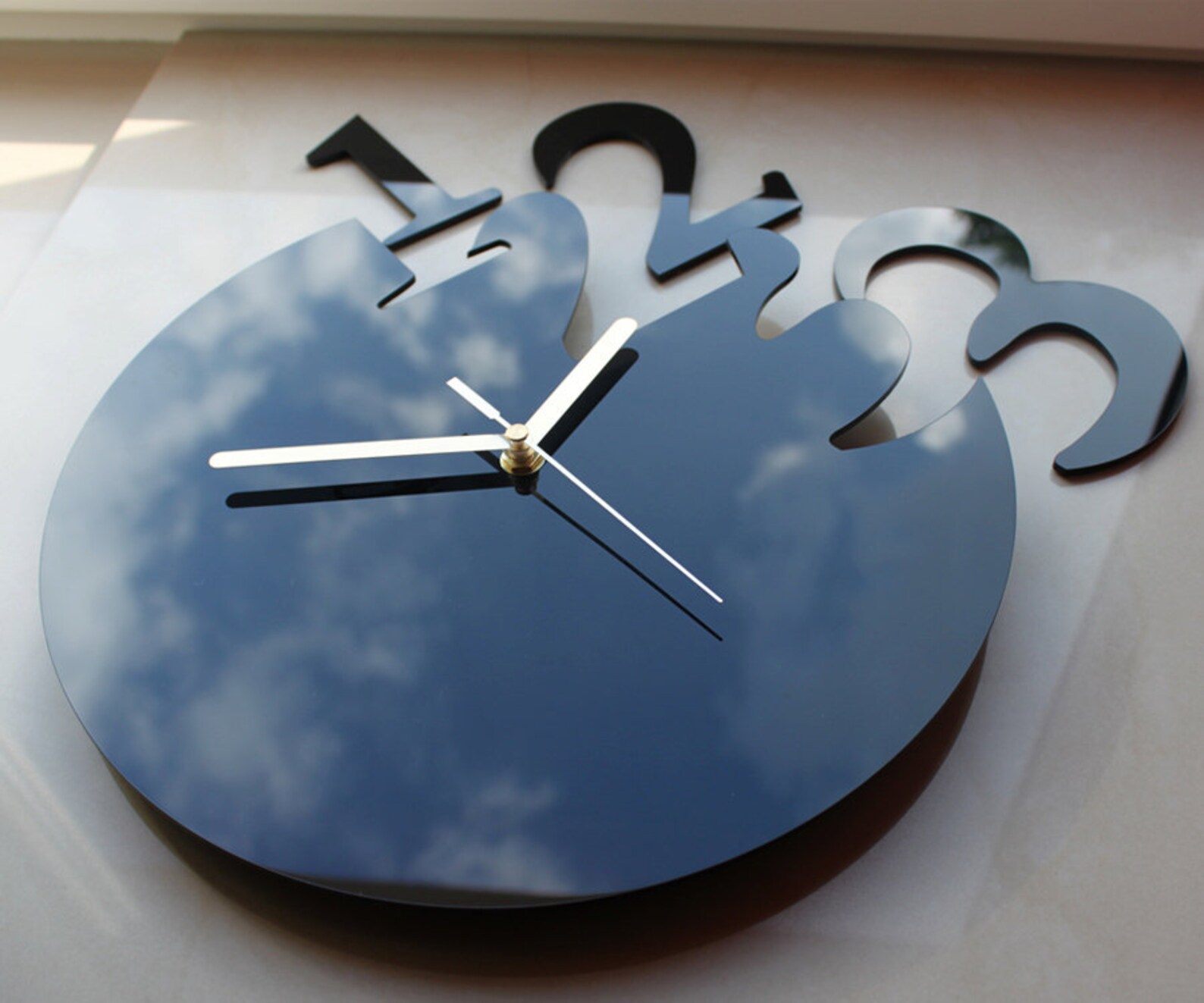 Wall Falling Numbers Modern Clock Large Wall Clock Gift Wall | Etsy