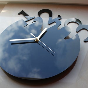 Wall Falling Numbers Modern Clock Large Wall Clock Gift Wall Decor ...