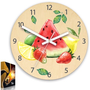 Kids Clock Watermelon , Childrens Wall Clock - Kids Clock ...