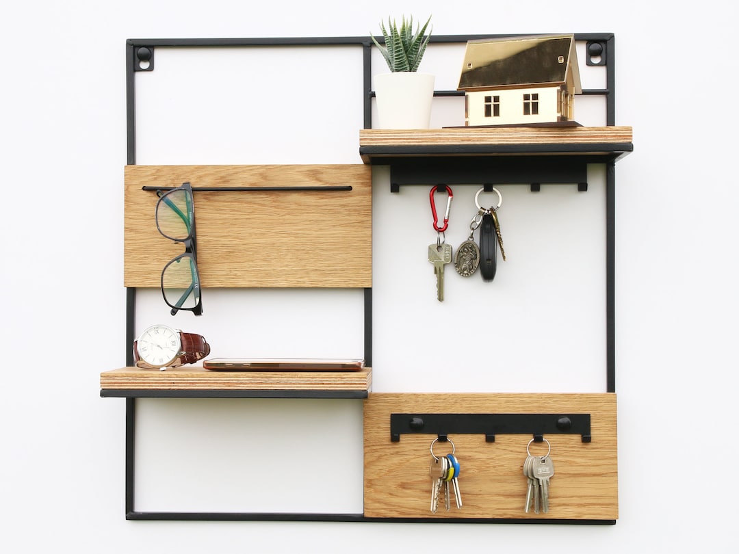 Metal Shelf - Modern Decor, Key Shelf, Shelf for Glasses, Home Decor ...
