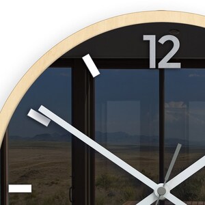 Wall Clock Grafit Silent Clock With White Indexes Modern - Etsy