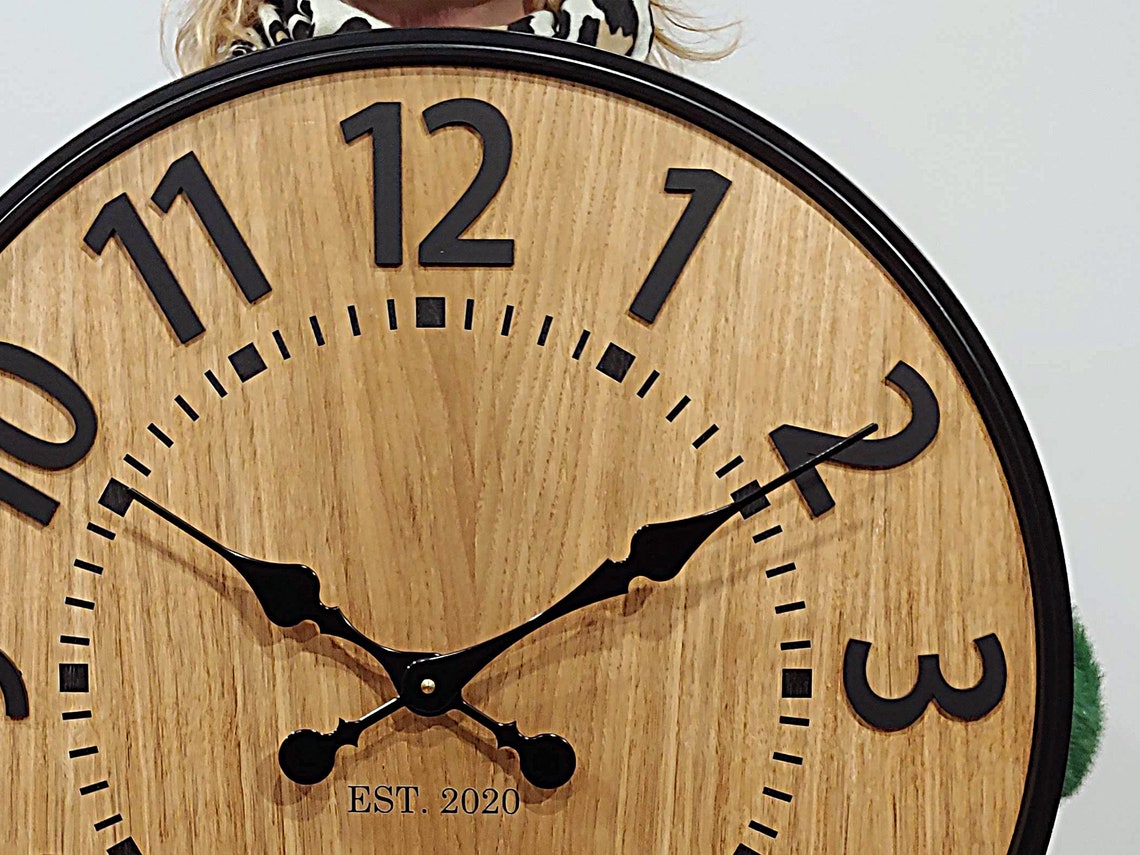 Loft Wall Clock, Steel Clock, Metal Loft Clock, Farmhouse Wall Clock ...