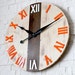 Large Wall Clock 19 Inch Rustic Wall Clock Natural - Etsy