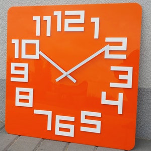 Large Wall Clock 23.23gift Wall Decoration Clocks Orange Wall Clock - Etsy