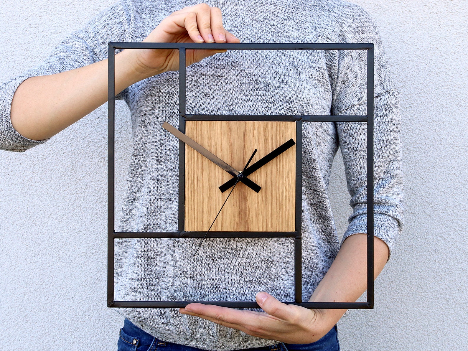 Modern Metal Clock Stave 13 Inch Farmhouse Decor - Etsy