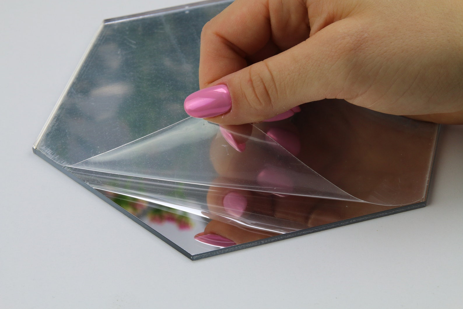 Hexagon Shape Mirror Wall Decal Wall Sticker 8pcs - Etsy