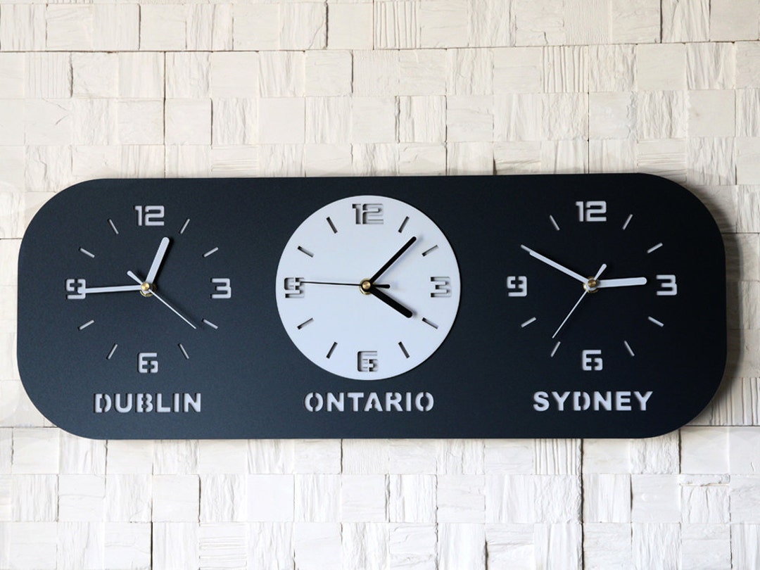 LARGE Wall Clock, Personalized Wall Clock, Personalized Gift, Modern ...