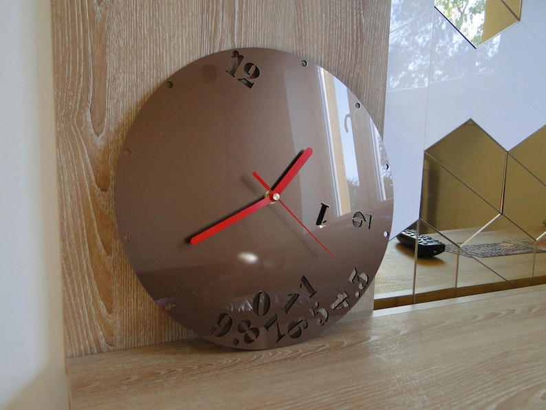 Wall Falling Numbers Modern Clock Large Wall Clock Gift Wall - Etsy