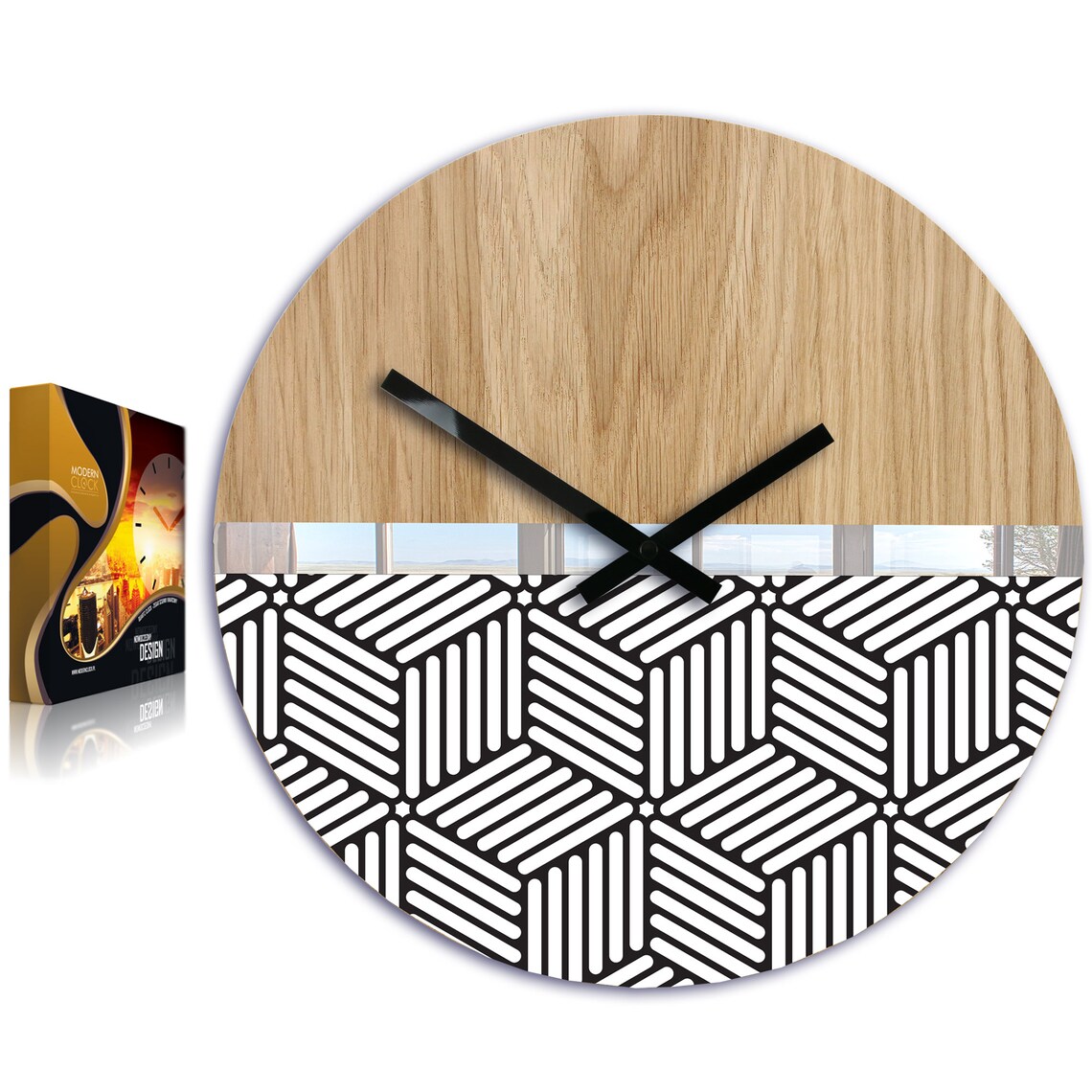 Wood Wall Clock, Eco Clock, Woodland Clock, Personalised Wall Clock ...