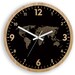 Wood Clock With Black Map World Map Black Silent Modern - Etsy