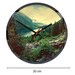 Large Wall Clock Clock With Mountains and Lake Nature Clock - Etsy